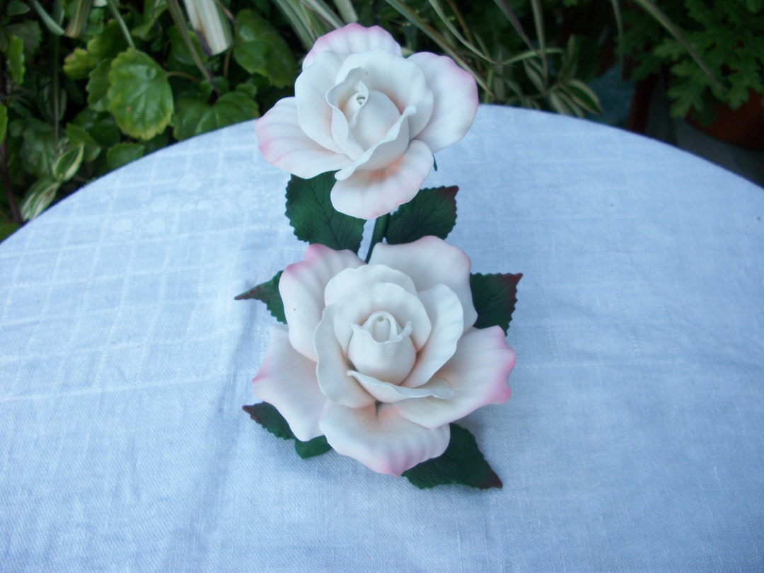 Vintage Lefton Roses Figurine Porcelain - Etsy