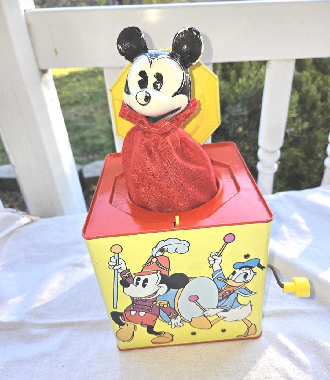 Vintage Wind-up Mickey Mouse Jack in the Box No. 956 Carnival Toys - Etsy