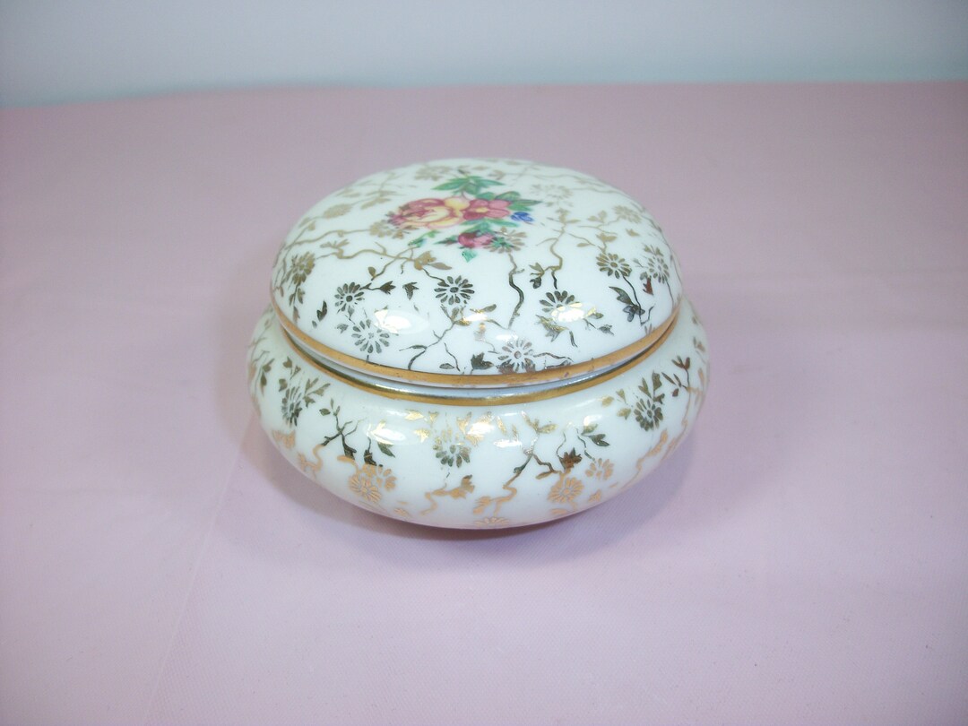Vintage Kerafina Porzellan Porcelain Bavaria Germany Trinket Jewelry Box - Etsy