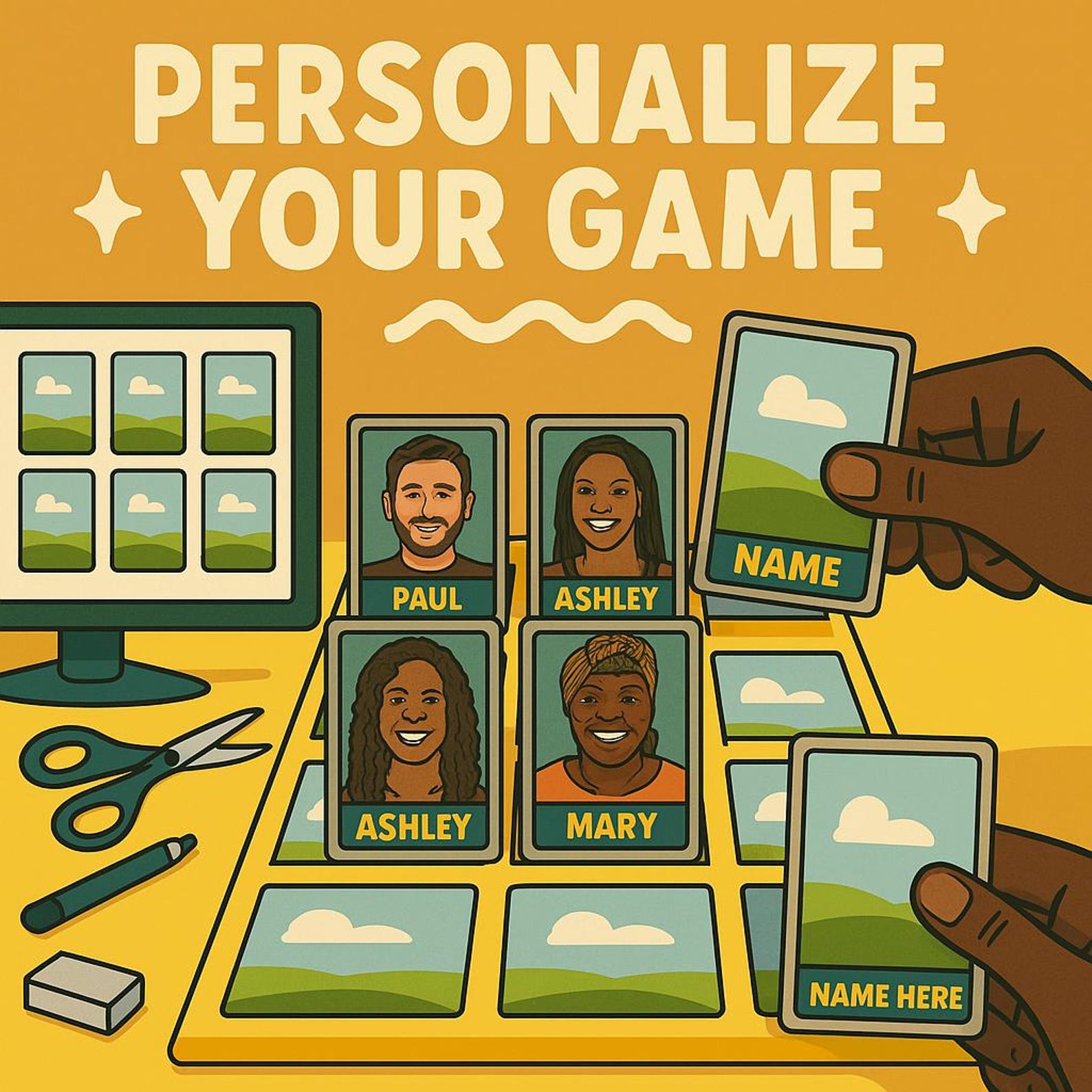 Guess Who Editable Template - Make Your Own Custom Game! - Etsy