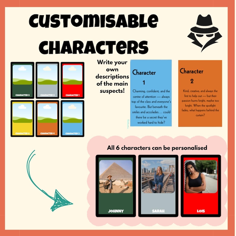 Custom Murder Mystery Board Game Templates | Personalised Detective ...