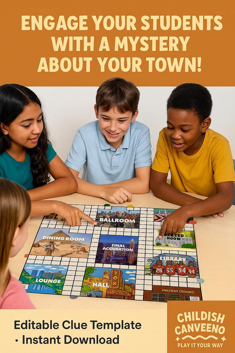 Custom Murder Mystery Board Game Templates | Personalised Detective ...