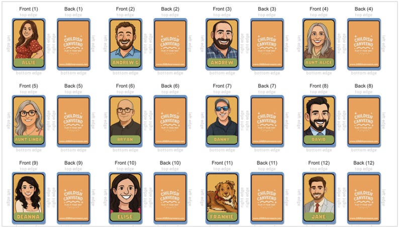 Custom Cartoon Portraits: Personalised Game Art Illustration [.png ...