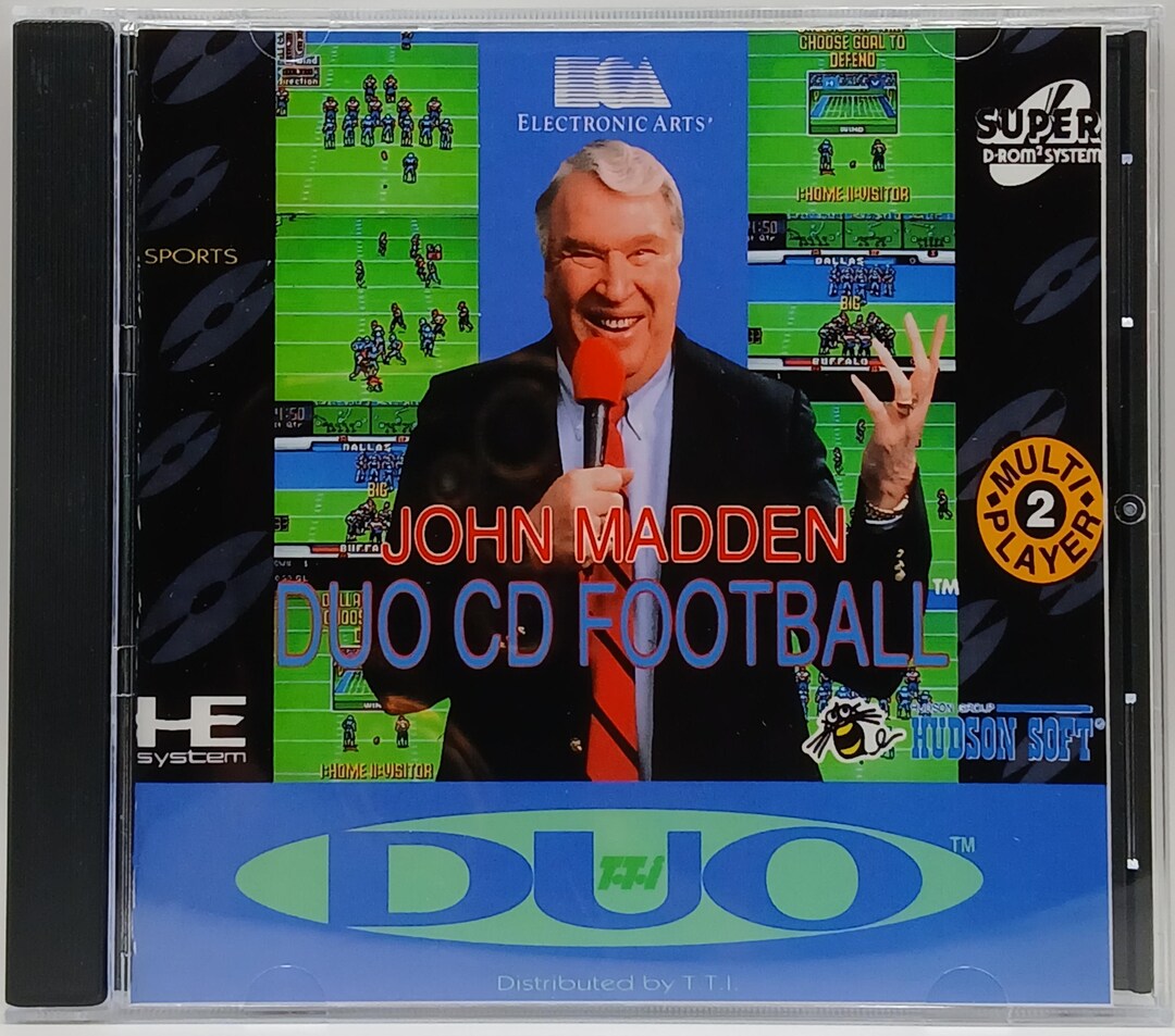 John Madden Duo CD Football - Pc-engine/tg16 CD Reproduction - Etsy
