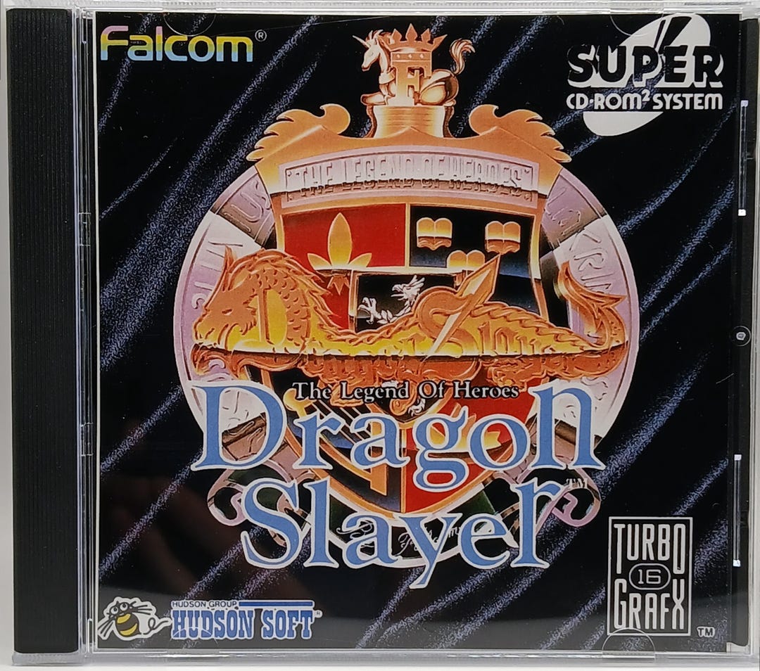 Dragon Slayer: the Legend of Heroes - Pc-engine/tg 16 CD Reproduction ...