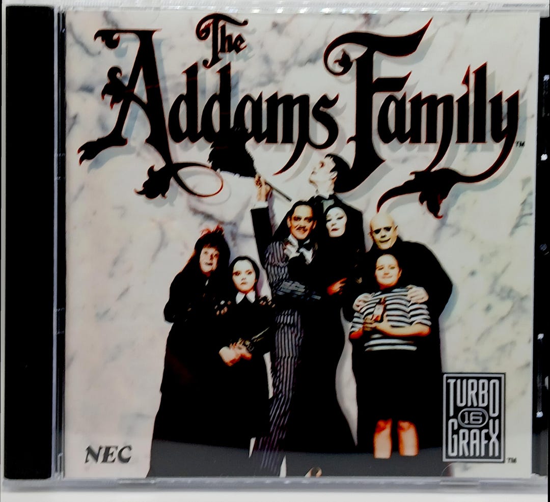 The Addams Family - Pc-engine/tg16 CD Reproduction - Etsy