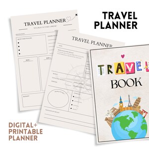 Travel Planner Printable PDF | Trip Budget, Packing List & Itinerary ...