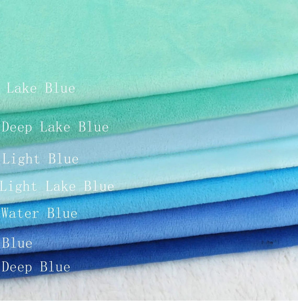 Solid Smooth Minky Fabric Short Plush Crystal Super Soft Plush Fabric ...