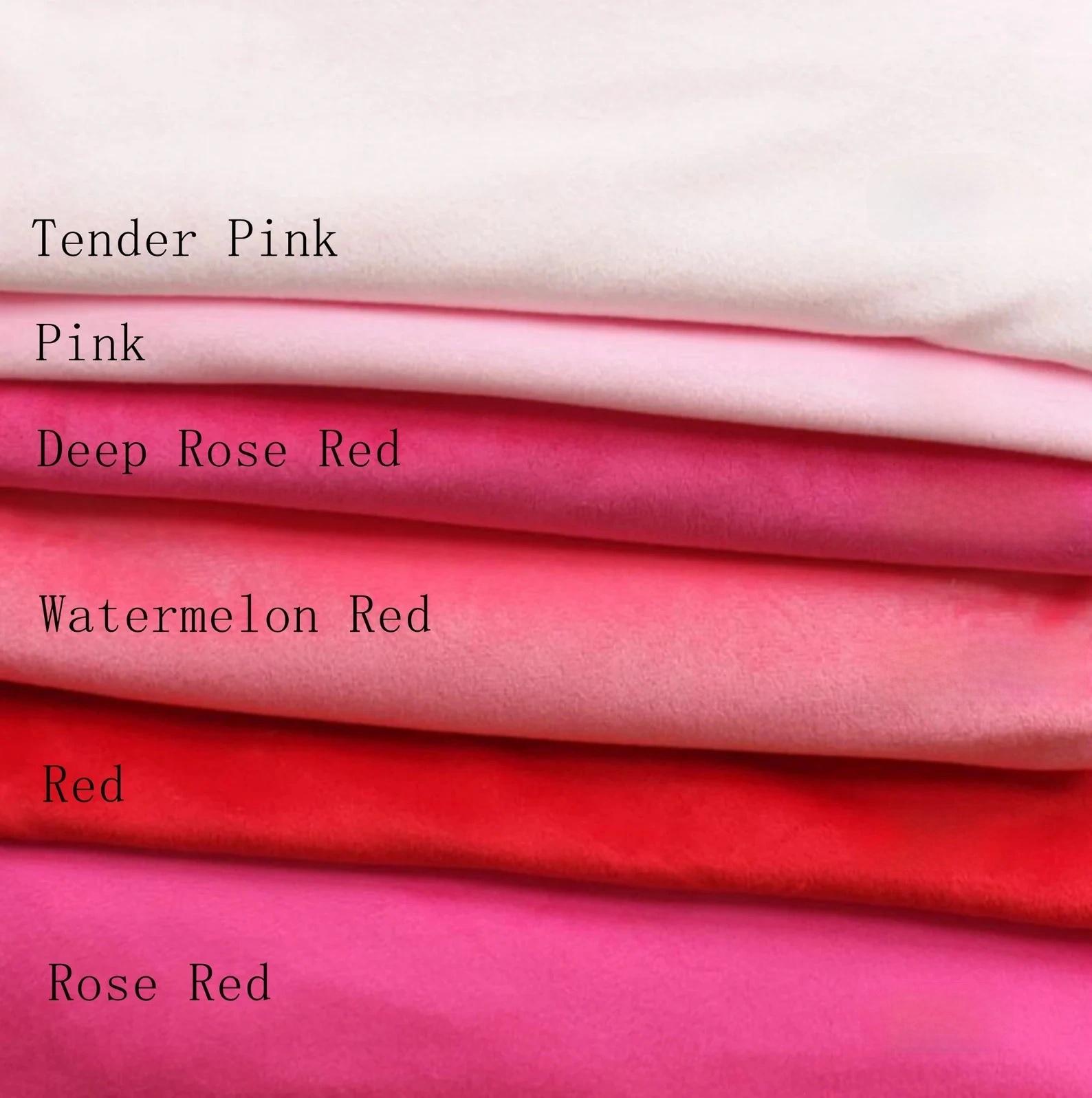 Solid Smooth Minky Fabric Short Plush Crystal Super Soft Plush Fabric ...