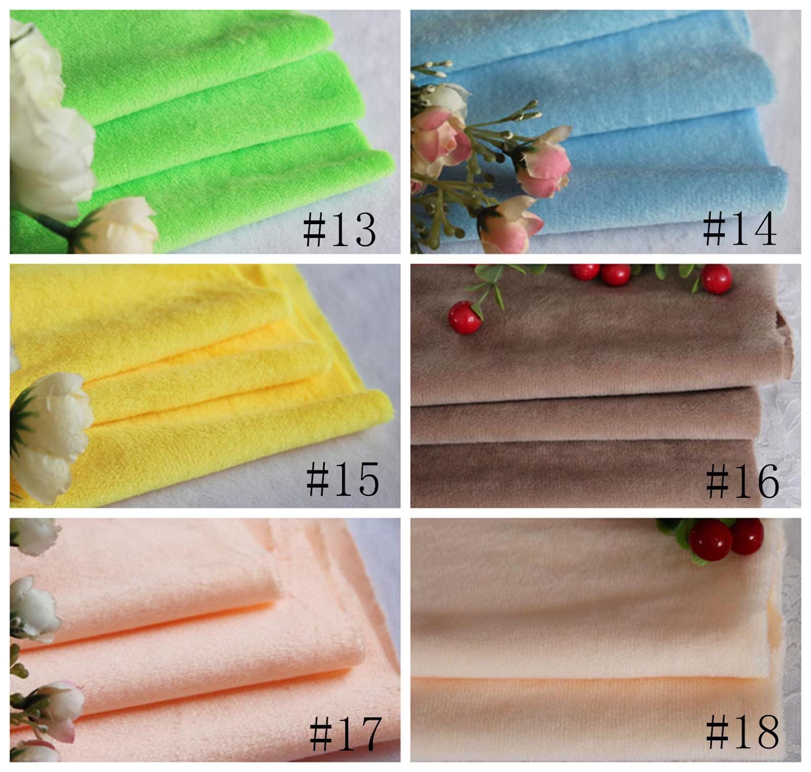 Minky Fabric, Solid Smooth Minky Fabric, Cuddle Fabric, Plush Toys ...