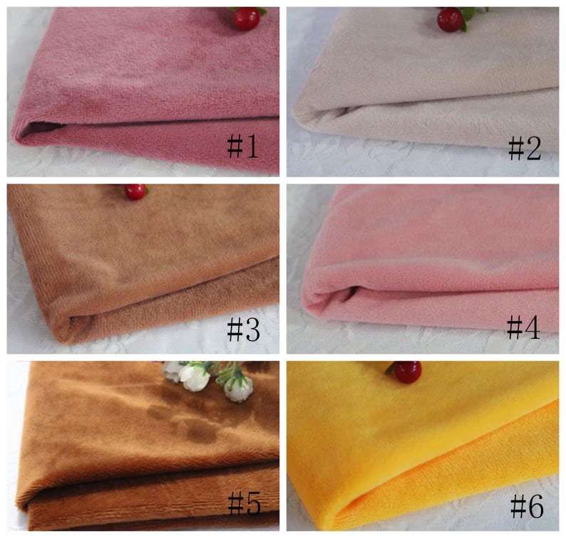 Minky Fabric, Solid Smooth Minky Fabric, Cuddle Fabric, Plush Toys ...
