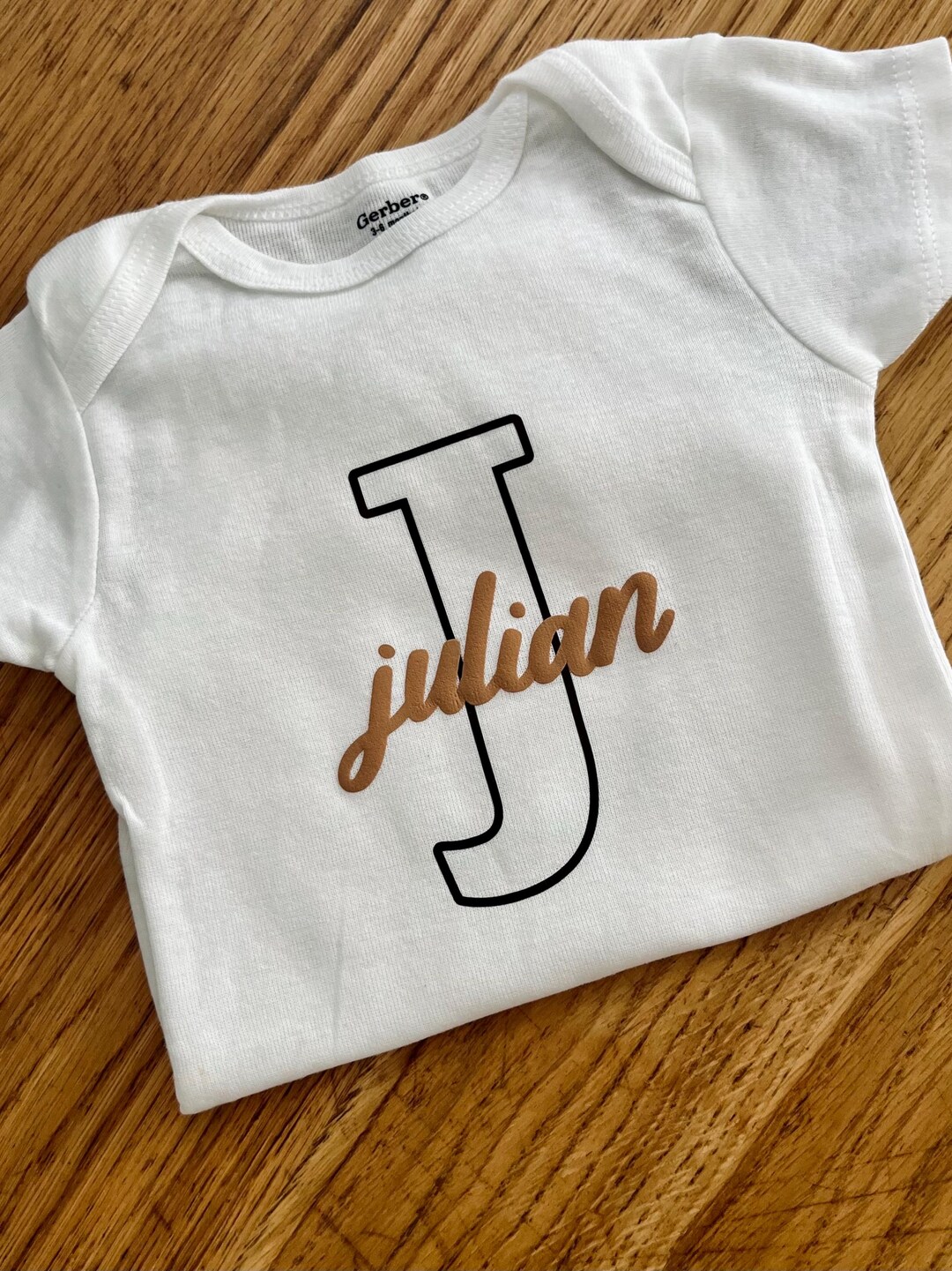 Personalized Baby Onesie With Name and Initial-baby Onesie for ...