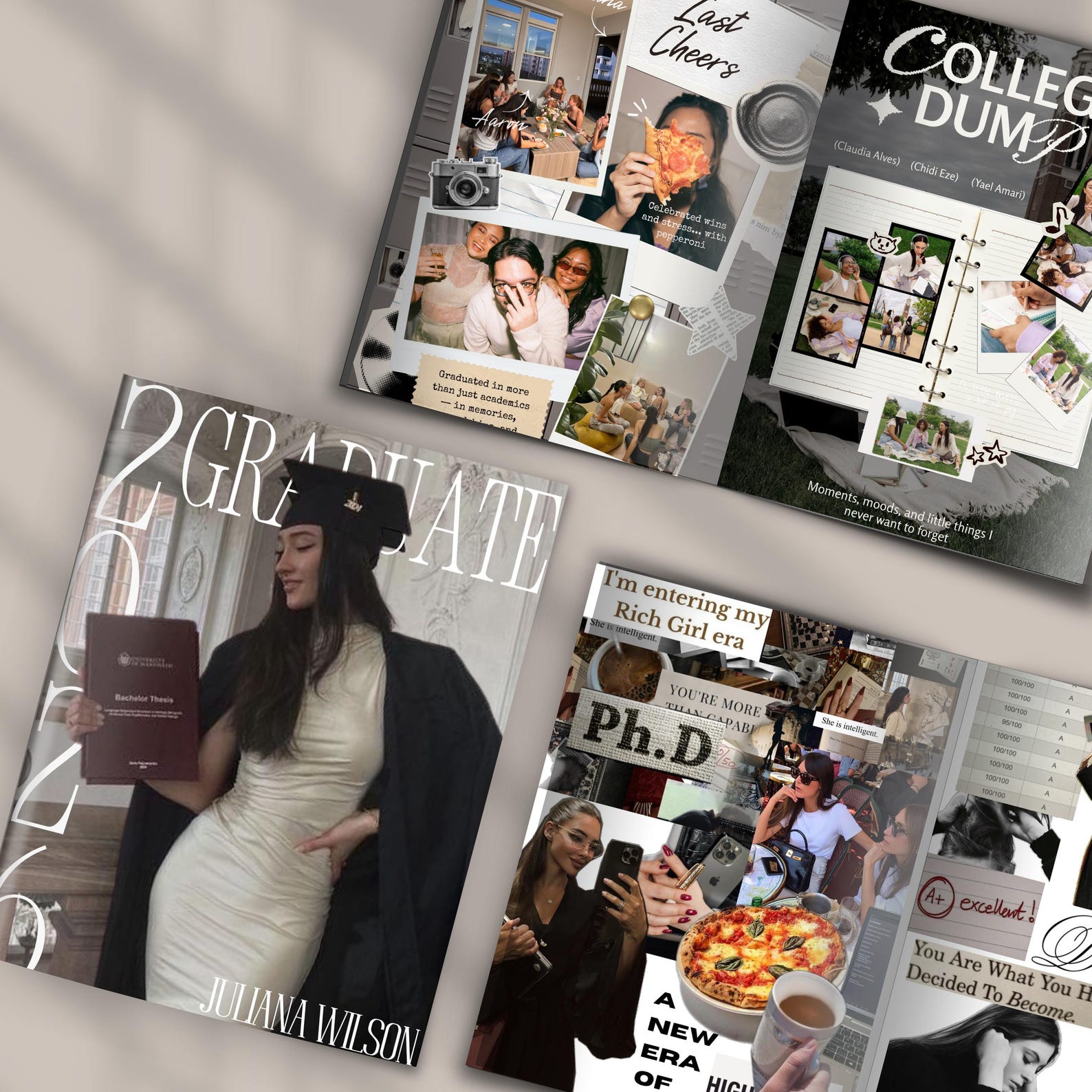 Personalized Graduation Magazine Template DIY Graduation Keepsake Class ...