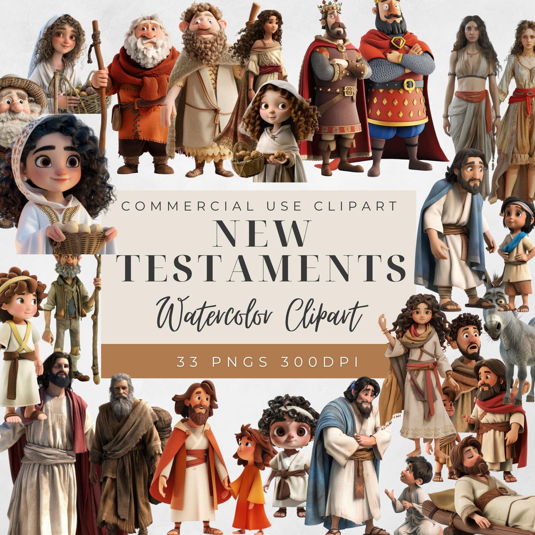 New Testament Clipart, Biblical Character Clipart, Bible Story ...