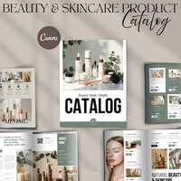 Skincare Product Brochure Template, Cosmetics Dermatologist Clinical ...