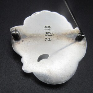 Georg Jensen Sterling Flower Brooch Number 71 Denmark Pin - Etsy