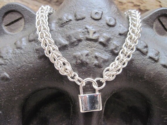 Items similar to Full Persian Bracelet in Solid .925 Argentium Silver ...