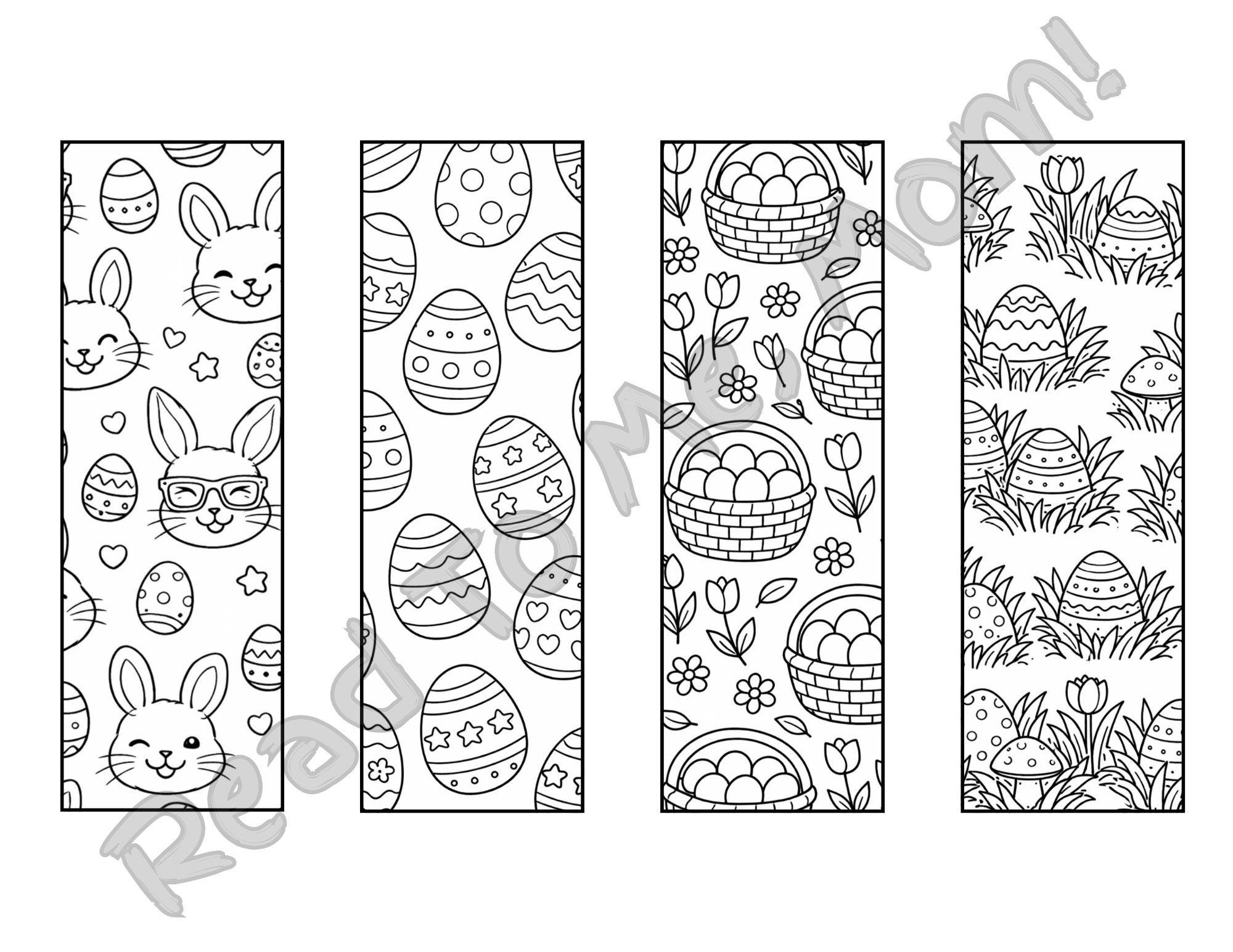 Spring Bookmarks for Kids to Color | Printable Spring Activity PDF - Etsy