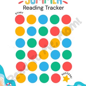 Color Summer Reading Tracker for Kids | Homeschool & Classroom Reading ...