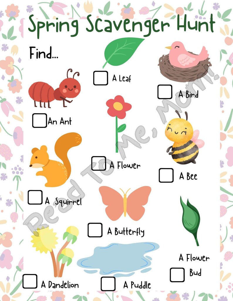 Seasonal Scavenger Hunt Bundle – Printable Outdoor Activities for Kids ...