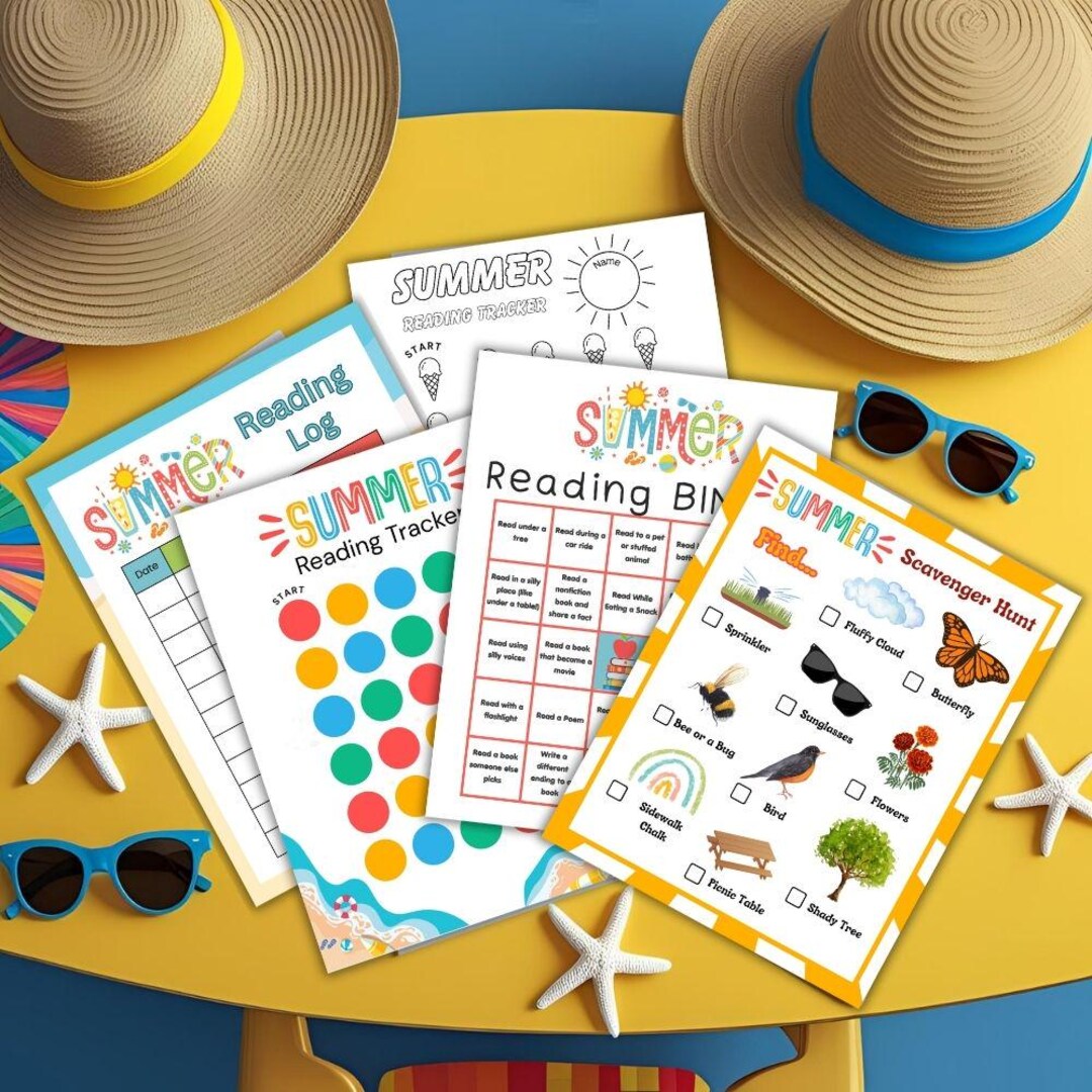 Summer Reading Activity Bundle: Games, Trackers, Scavenger Hunt ...