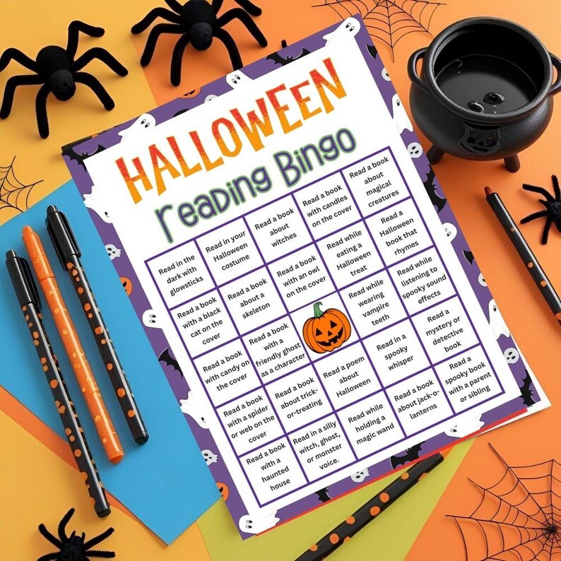 Halloween Reading Bingo – Printable Halloween Kids Activity | Fun Fall ...
