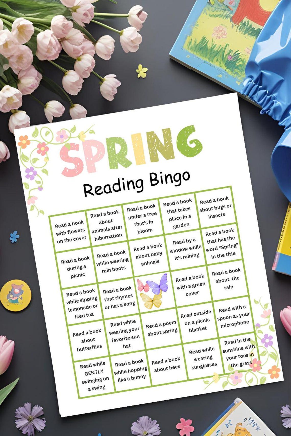 Spring Reading Bingo for Kids | Printable Reading Challenge | Fun ...