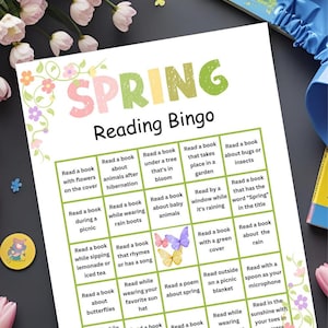 Spring Reading Bingo for Kids | Printable Reading Challenge | Fun ...