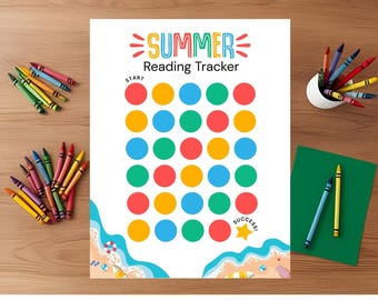 Summer Reading Tracker for Kids | Homeschool & Classroom Reading Goal ...