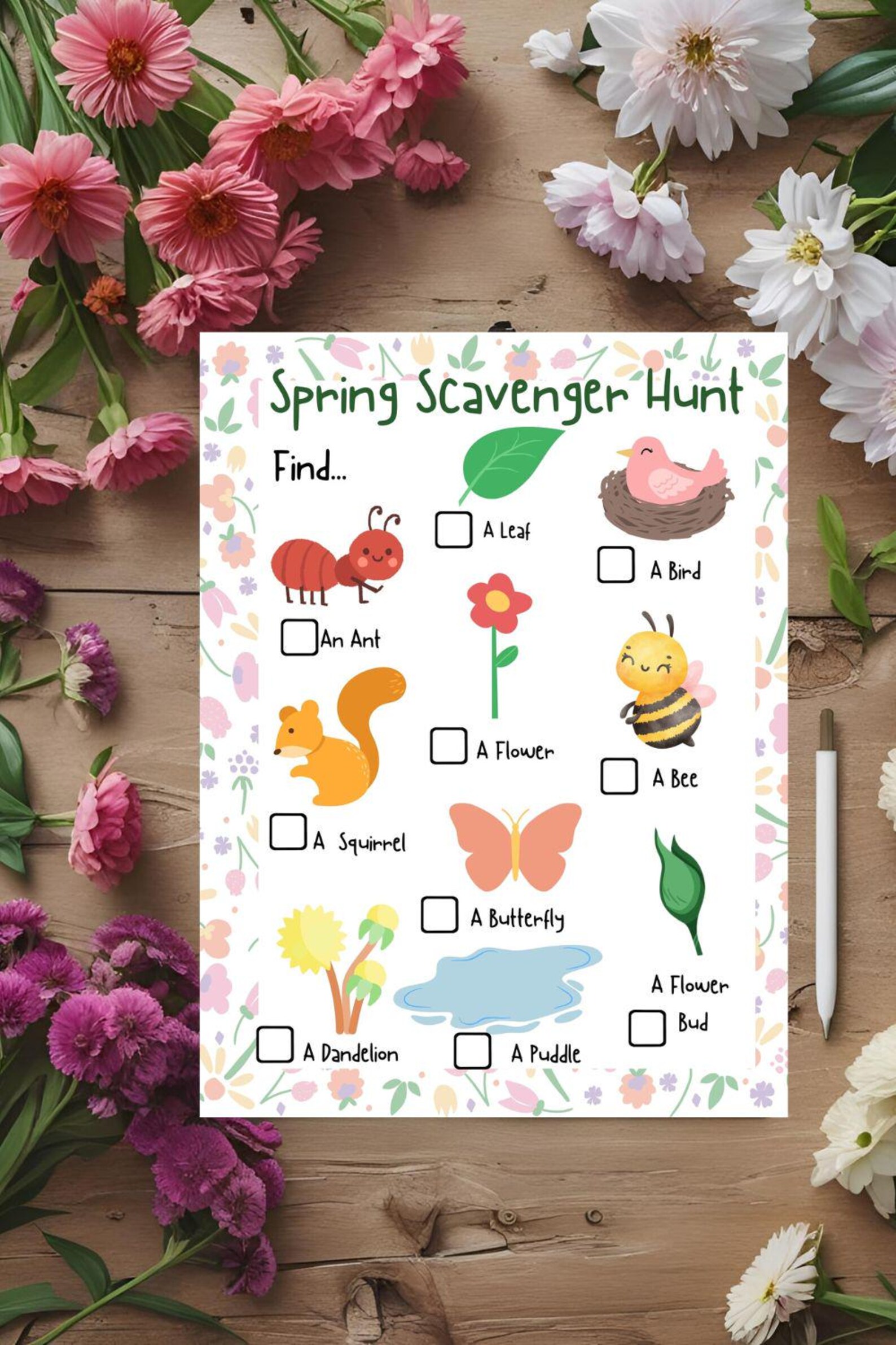 Spring Scavenger Hunt - Etsy