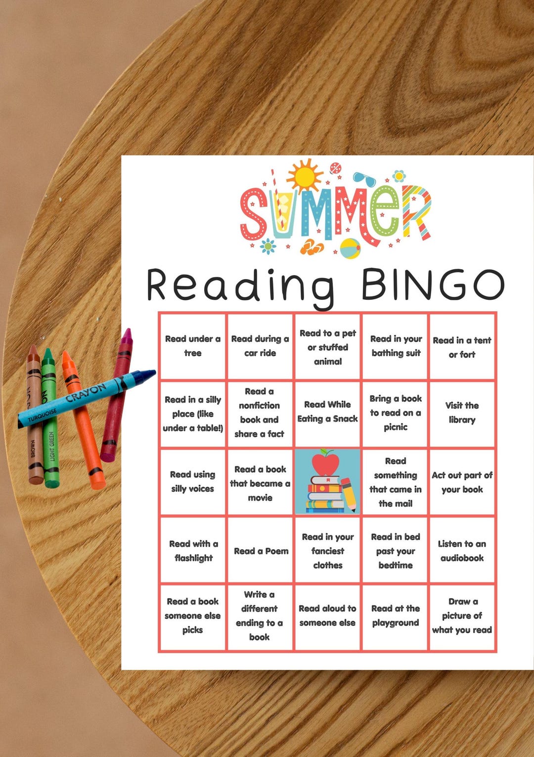 Summer Reading Bingo Printable: Fun Kids' Game (instant Download PDF ...
