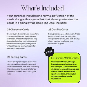 Printable Writing Prompt Card Deck | Over 75 Digital Printable Writing ...