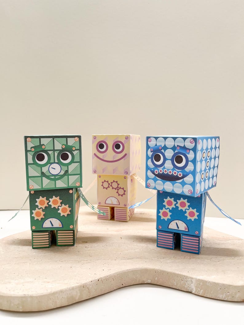 Printable Paper Robot Craft Kit (digital Download) - Etsy