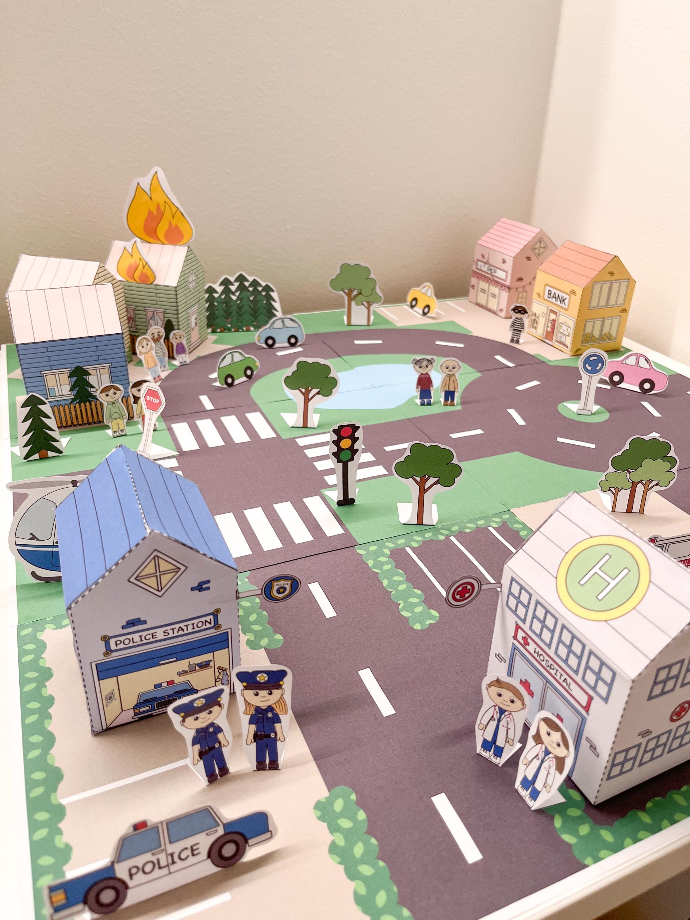 Printable Paper Town Craft Kit – Cut & Glue (digital Download) - Etsy ...