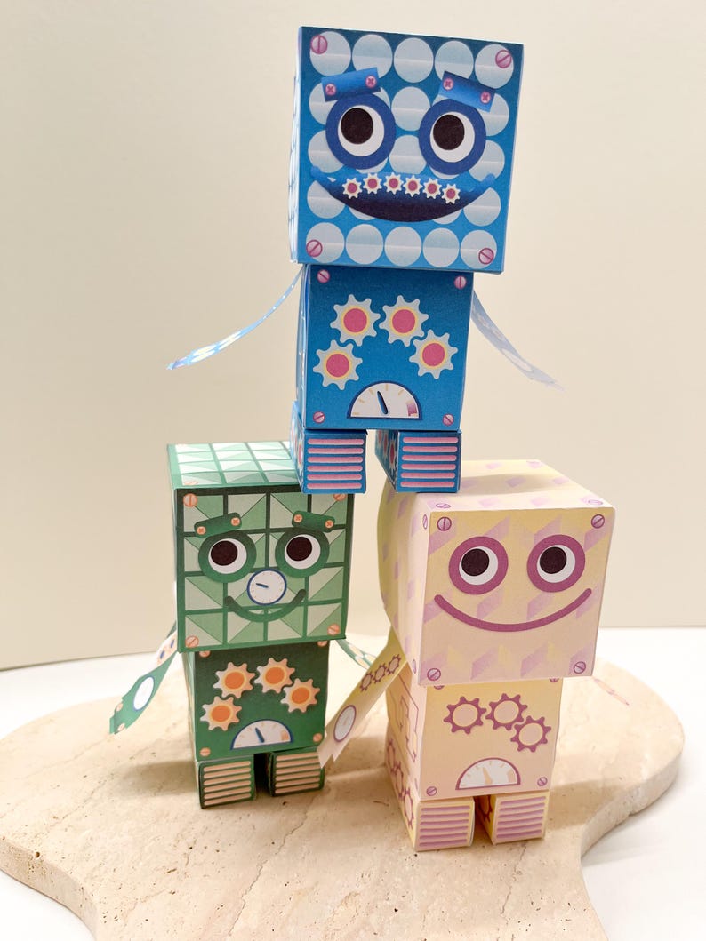 Printable Paper Robot Craft Kit (digital Download) - Etsy
