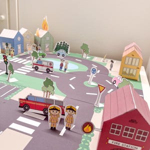 Printable Paper Town Craft Kit – Cut & Glue (digital Download) - Etsy