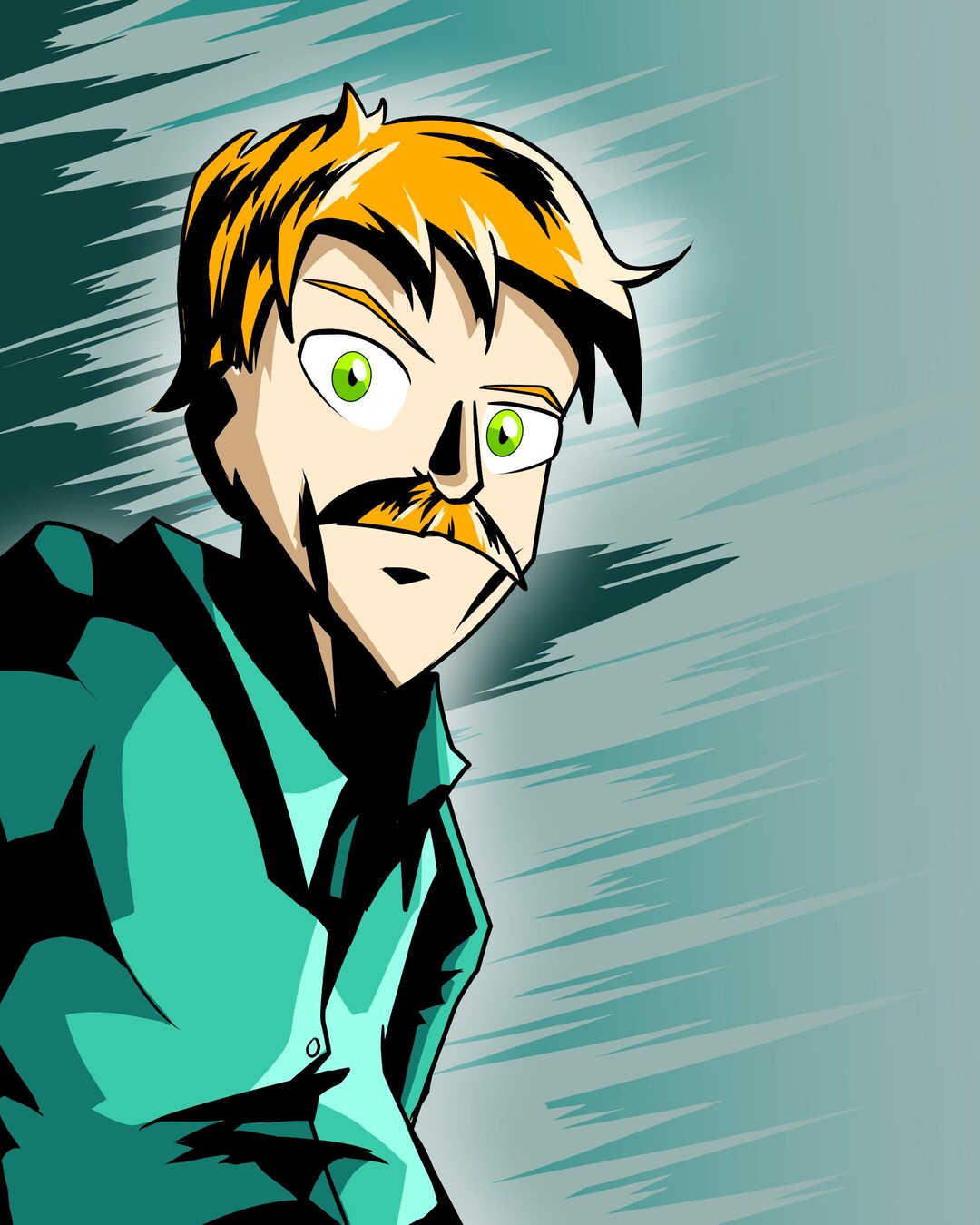 Custom Gurren Lagann Inspired Caricature | Stylized Anime Eyecatcher ...