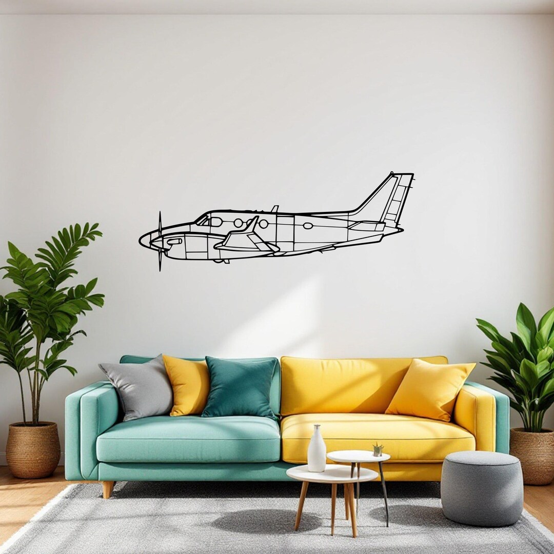 Beechcraft King Air C90A ,custom Plane Wall Decor Aviation Gift for Him ...