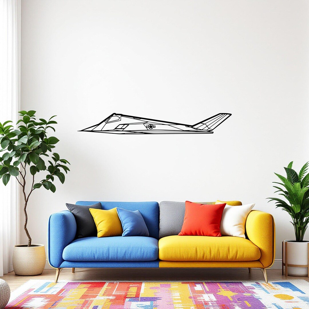 Lockheed F 117 Nighthawk Custom Plane Wall Decor Aviation Gift for Him ...
