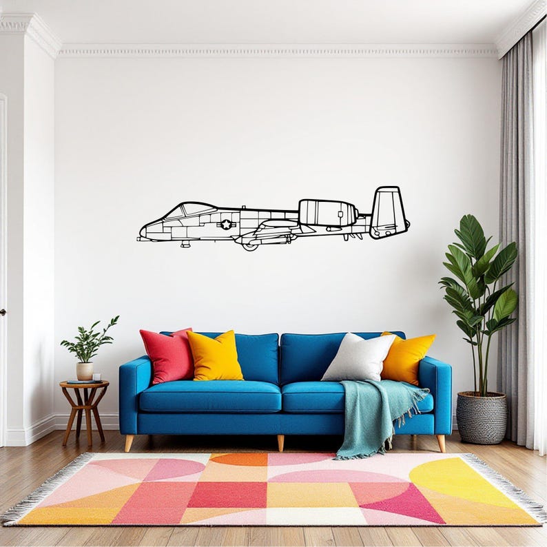 A-10 Thunderbolt Metal Aircraft Wall Art, Pilot Gift, Aviation Gift ...
