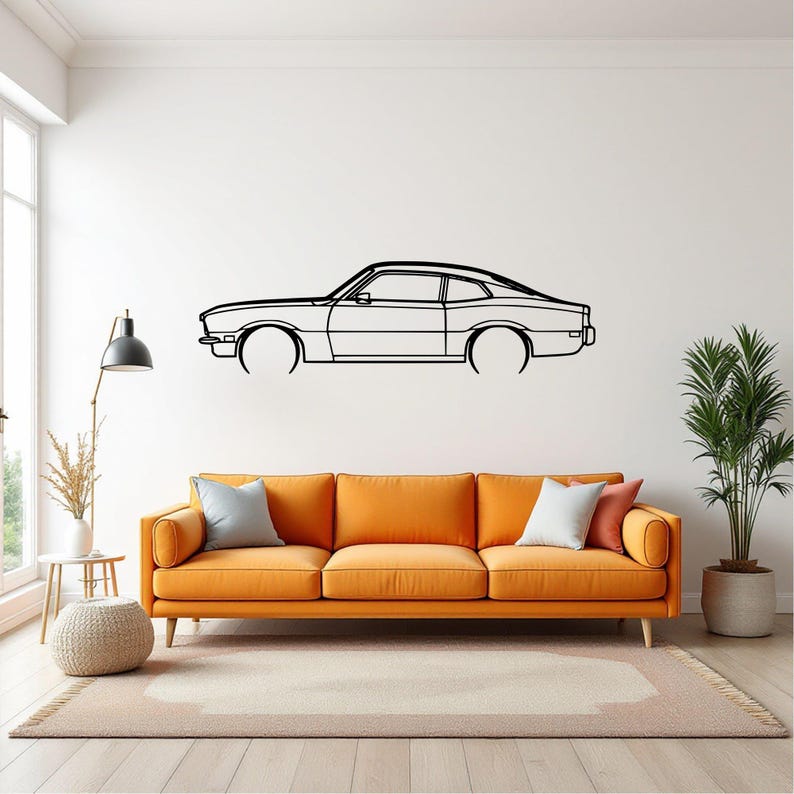 Maverick 1970 Detailed Car Decorwall Art, Metal Car Wall Decor, Gift ...