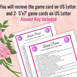 Ballet Trivia, Ballet Activity, Dance Game, Ballet Game, Ballet Quiz ...