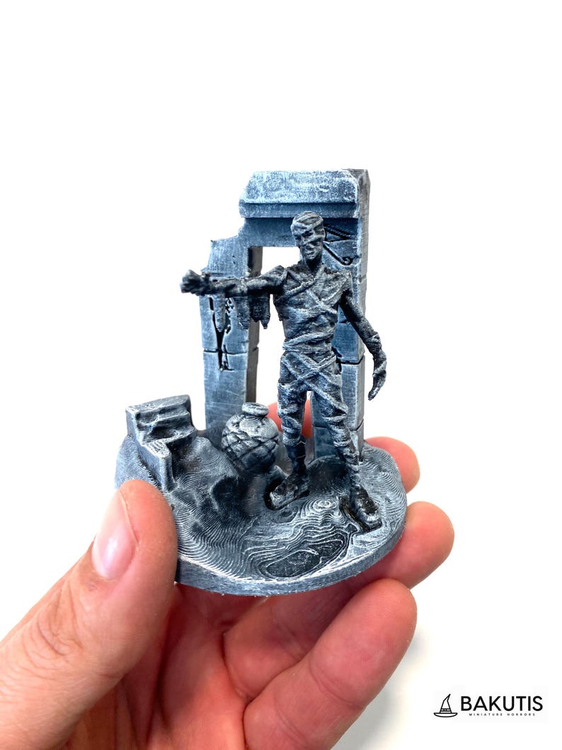 THE MUMMY, Hand-painted 3D Printed Diorama! - Etsy