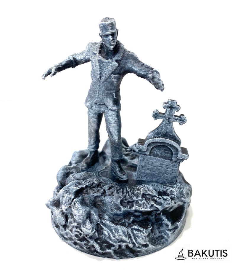 FRANKENSTEIN MONSTER , Hand-painted 3D Printed Diorama! - Etsy