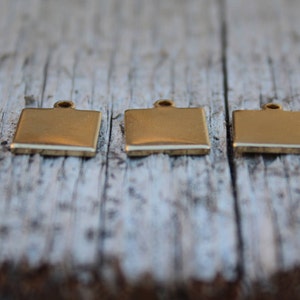 Premium Brass Stamping Blank-small Square Jewelry - Etsy