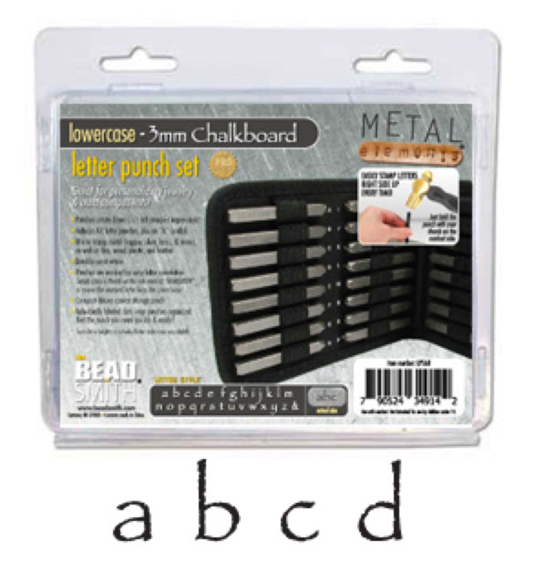 Metal Stamp Set-metal Stamp Kit in Chalkboard (papyrus) Font Lowercase ...