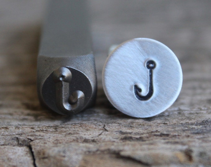 Fish Hook Metal Stamp 6mm Size-steel Stamp-can Be Used on Stainless ...
