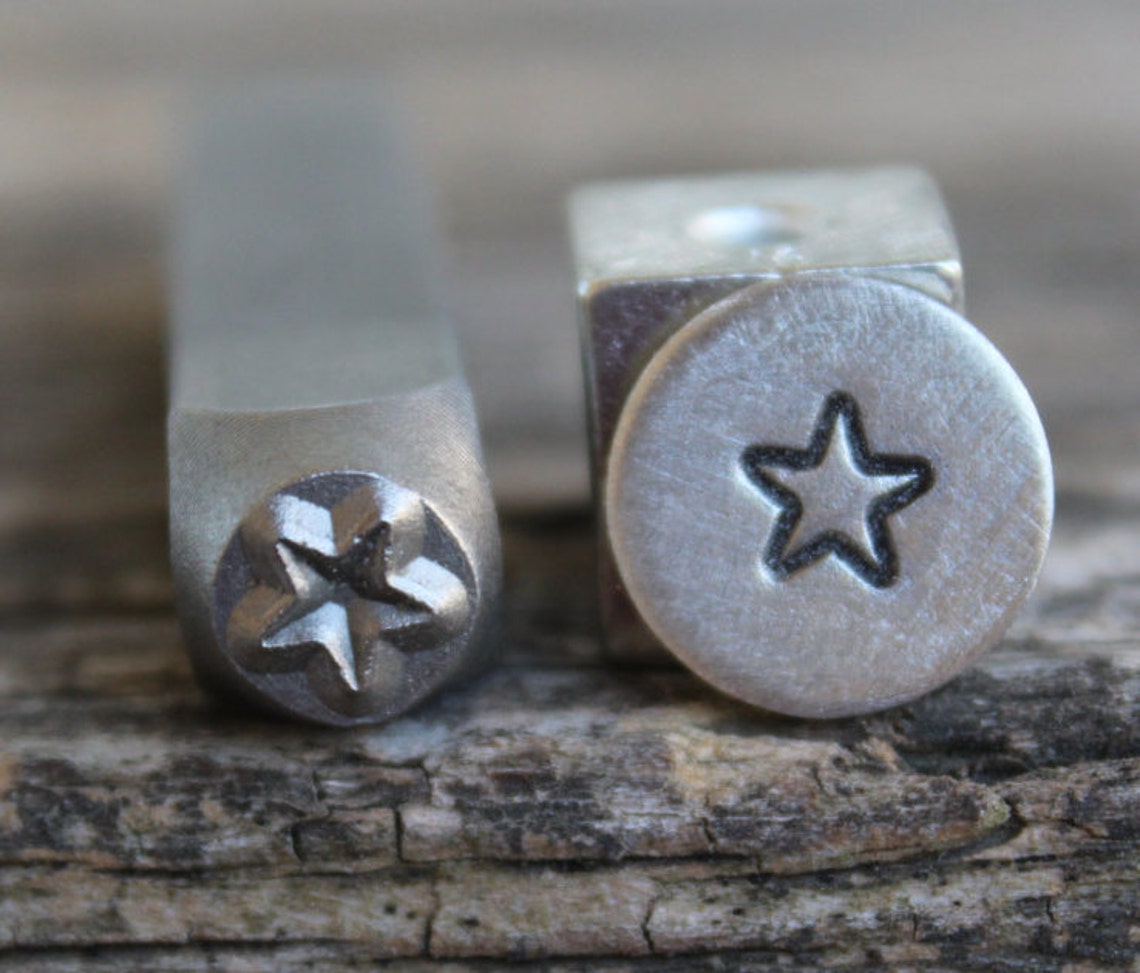 Star-rounded Corners-metal Stamp-5mm Size-steel Stamp-new - Etsy