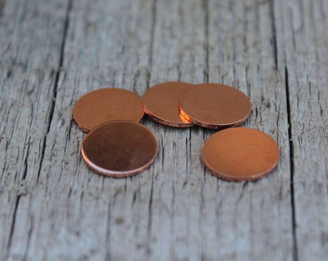 Premium Copper Stamping Blank-circle-impressart 1/2 Inch .50 18g Metal ...