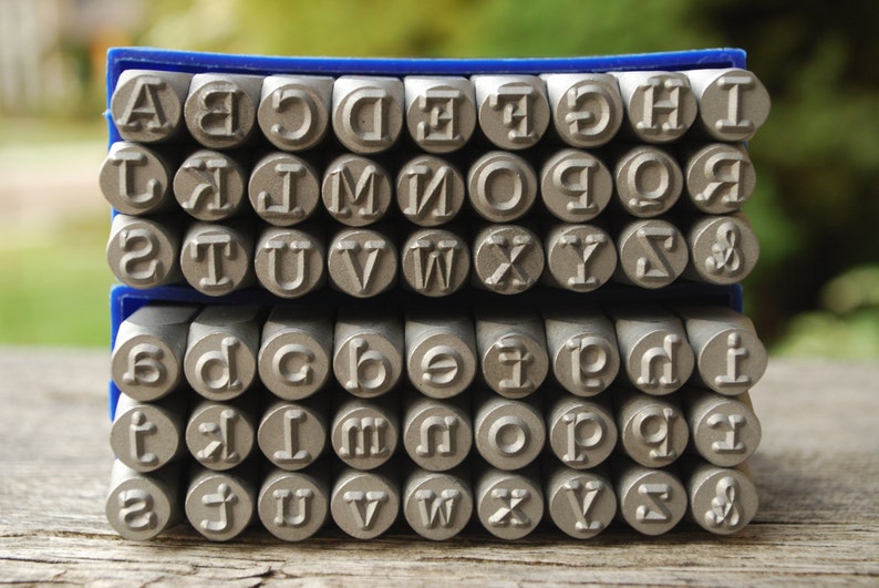 Metal Alphabet Stamp Set Metal Stamping Kit in | Etsy